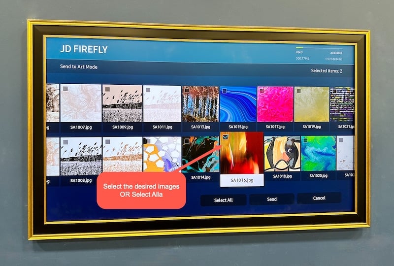 Loading USB Art onto Samsung Frame TV