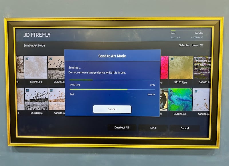 Loading USB Art onto Samsung Frame TV